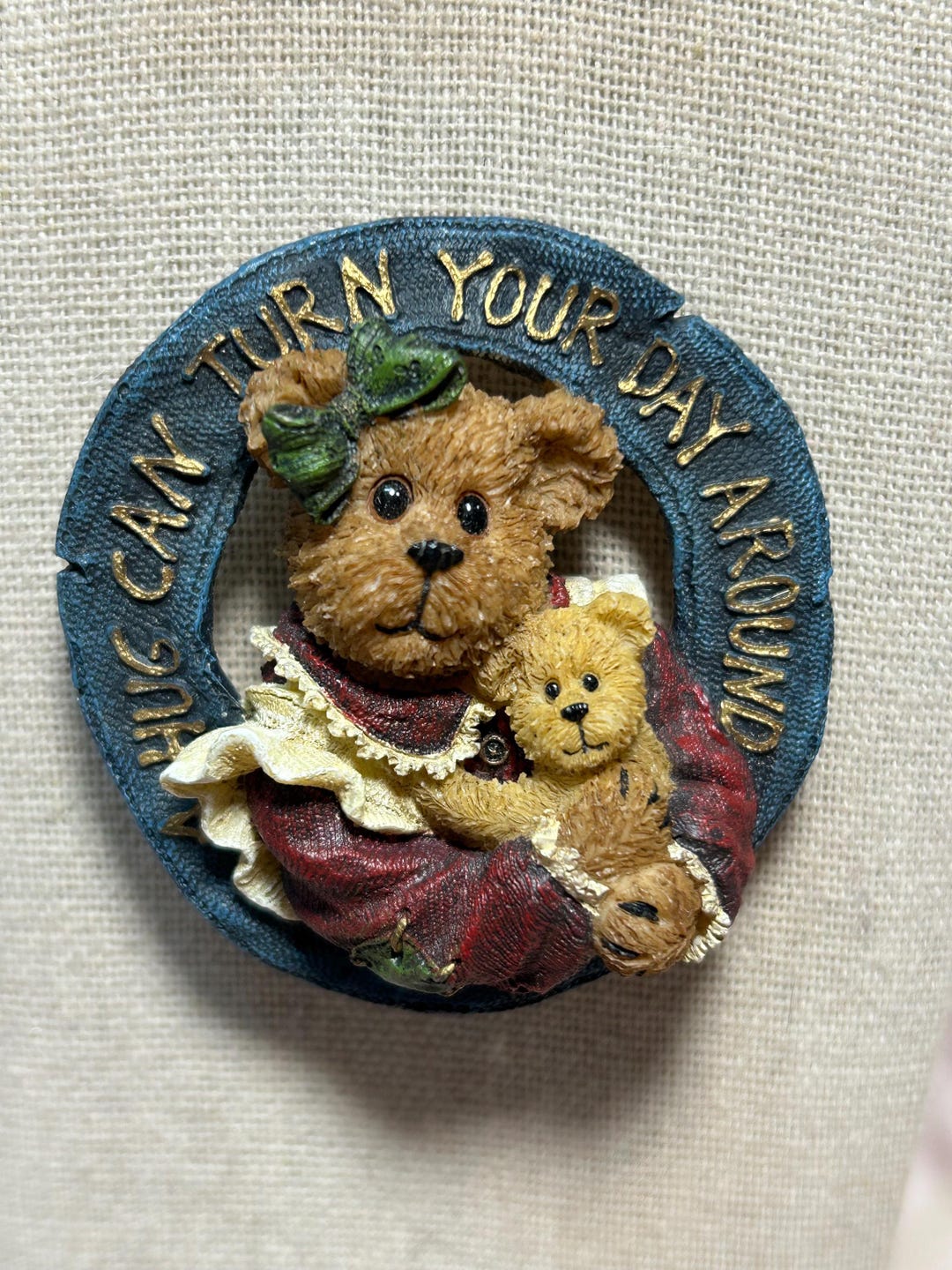 Vintage Boyds Bearwear Pin ~ A Hug Can Turn Your Day Around - Etsy