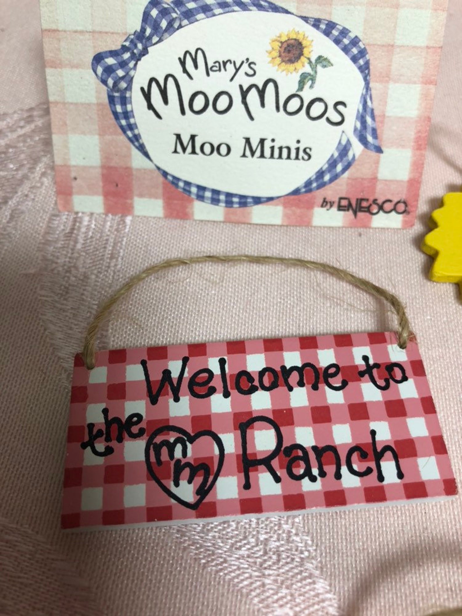 Vintage Mary Moo Moos Mini Signs - Etsy