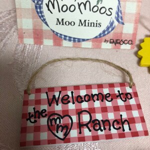 Vintage Mary Moo Moos Mini Signs - Etsy