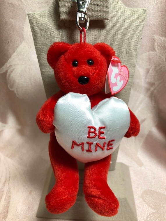 TY Valentine Bear With Clip Be Mine - Etsy