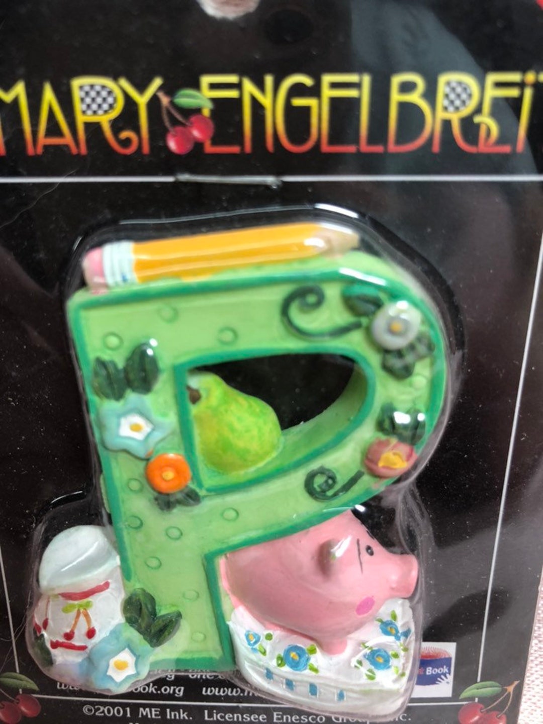 Vintage Mary Engelbreit Letter “P” Magnet - Etsy