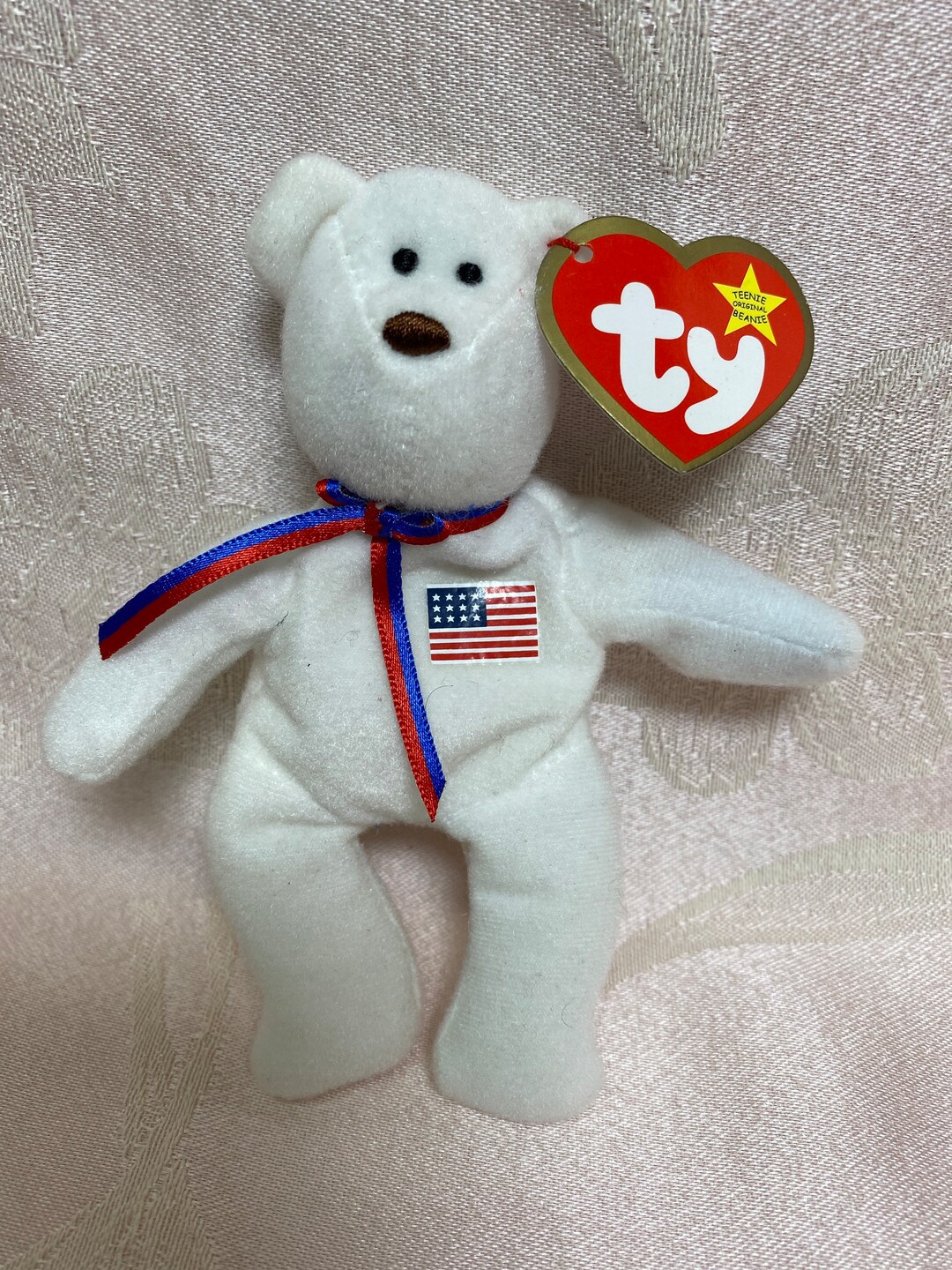 Vintage Ty Teenie Beanie Libearty the Bear by Macdonalds - Etsy