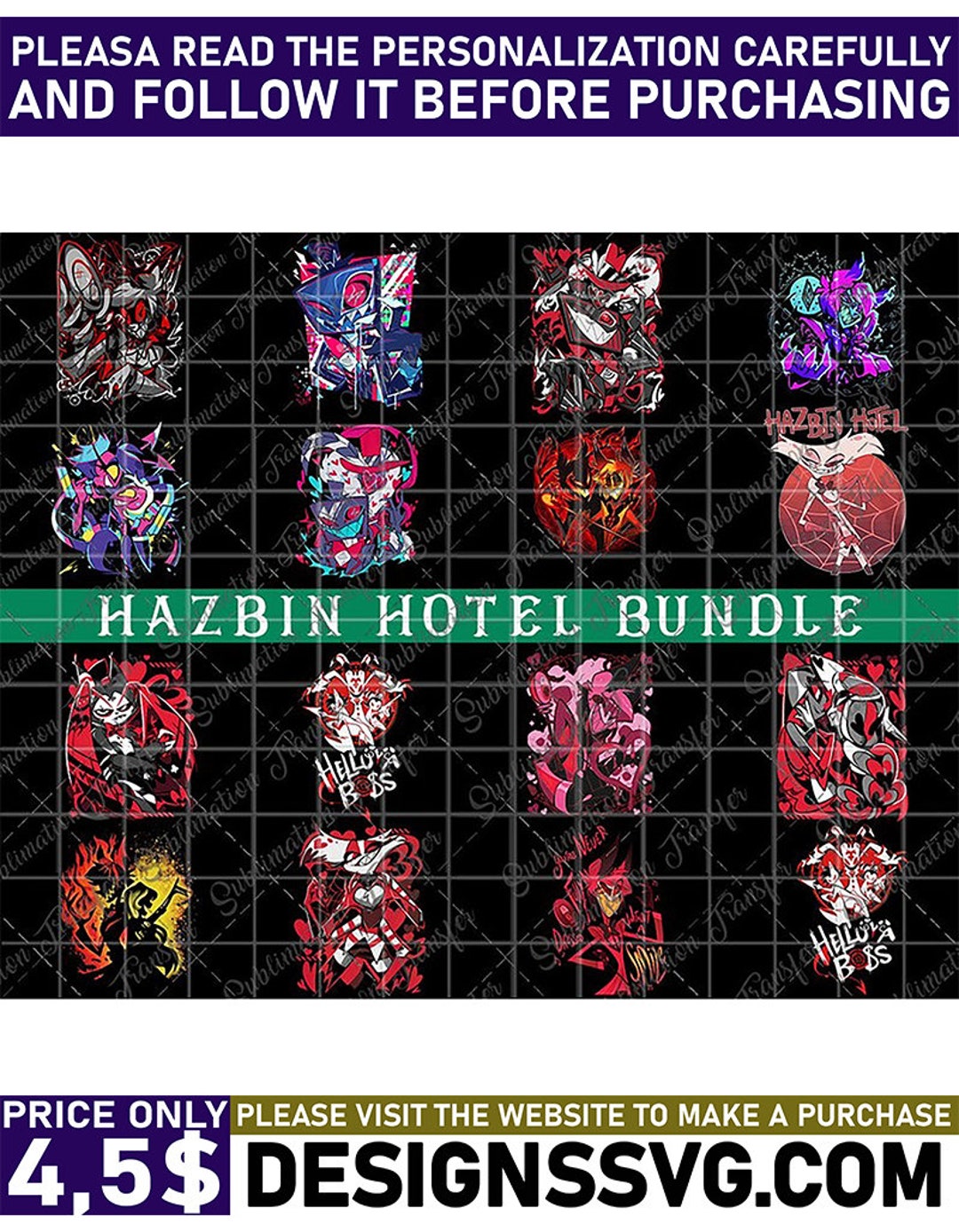 Hazbin Hotel Bundle, Hazbin Hotel Png, Hazbin Hotel Characters Png ...
