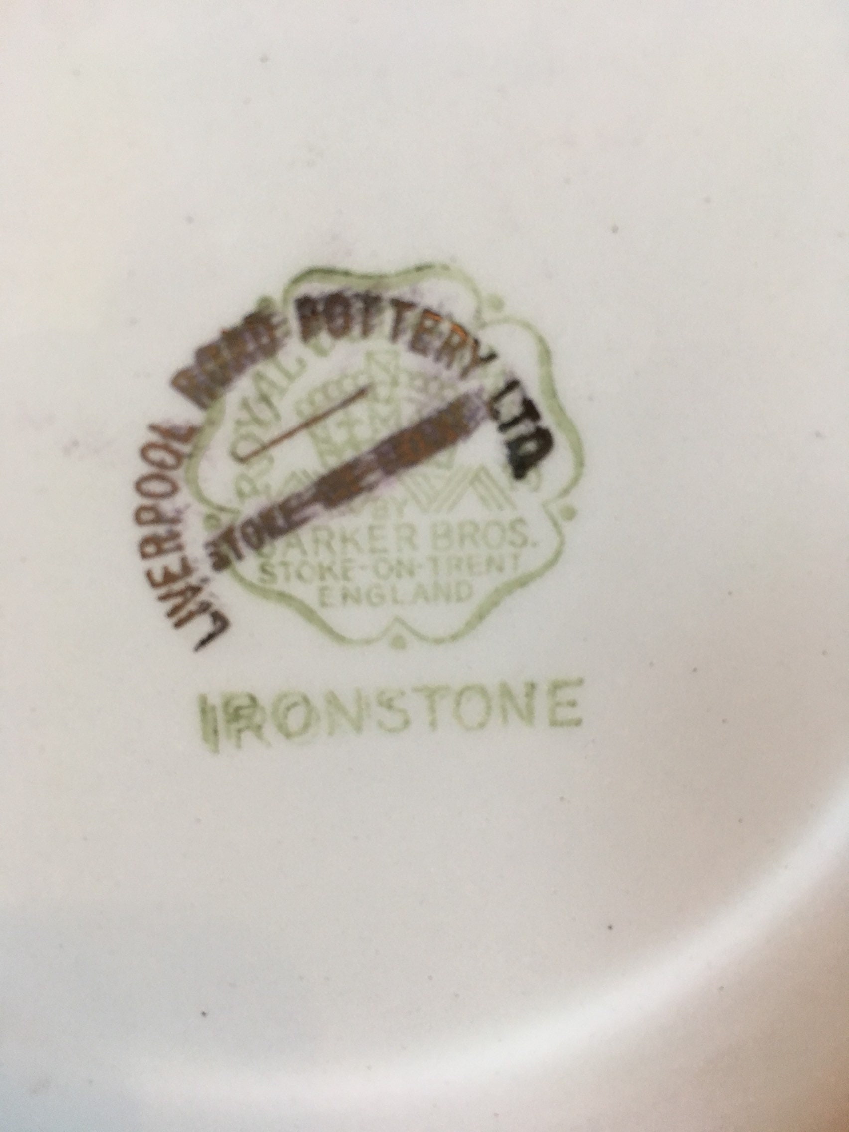 Ironstone Plate - Liverpool Road Pottery Ltd - Etsy