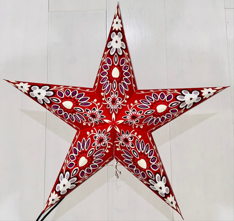 Paper Star Lanterns, Christmas Lights, Holiday Decorations, Home ...