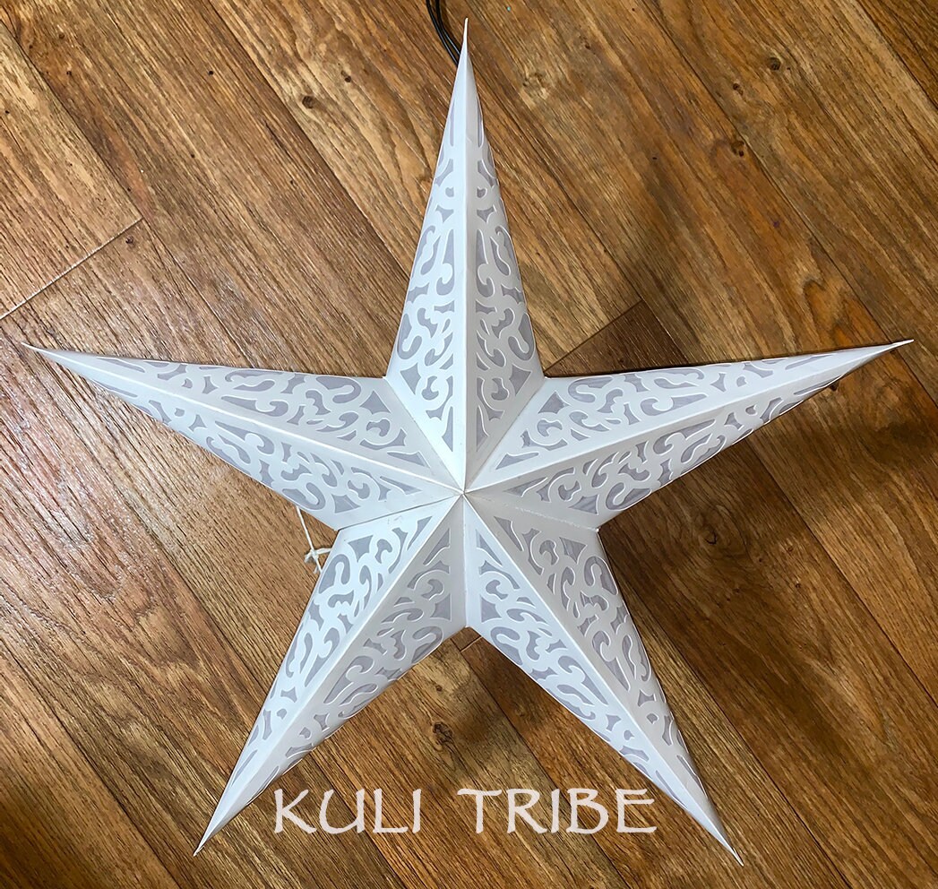 Star Paper Lanterns Pendant Lights Christmas Lights - Etsy UK