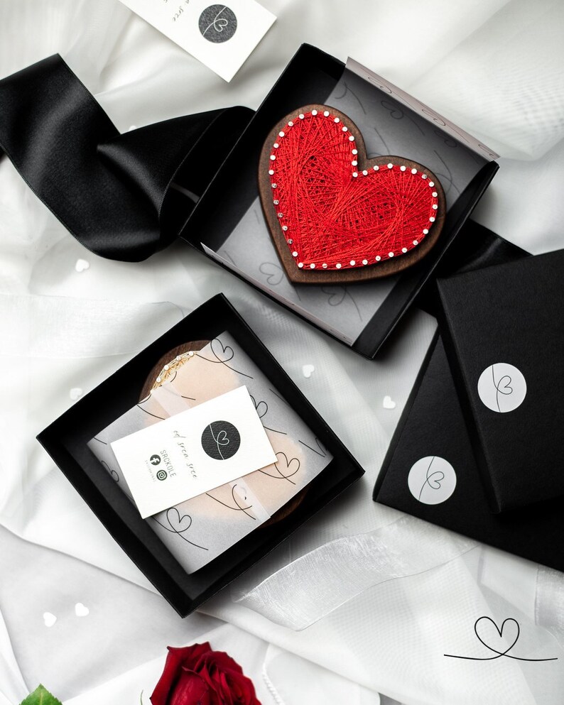 Custom String Art Heart Handmade - Etsy