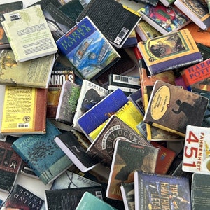 400pcs Mini Books, Bestseller Series, Miniature Playhouses, Book Lover ...