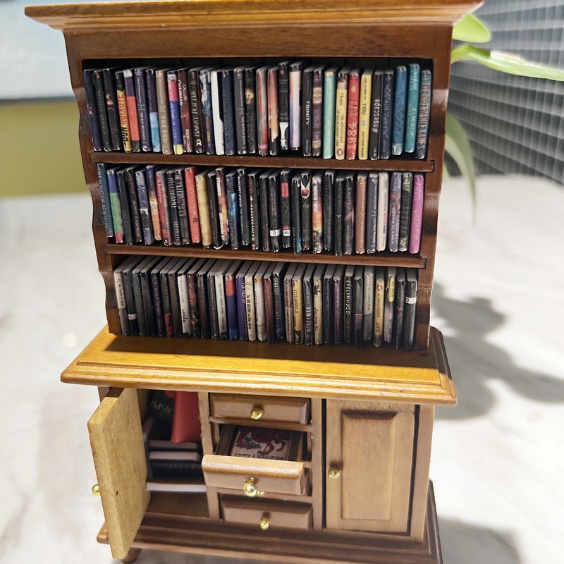 Miniature Bookcase - Etsy