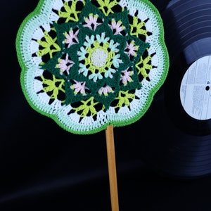 Chinese Round Fan Crochet Pattern Floral Theme, Handmade, Crochet ...