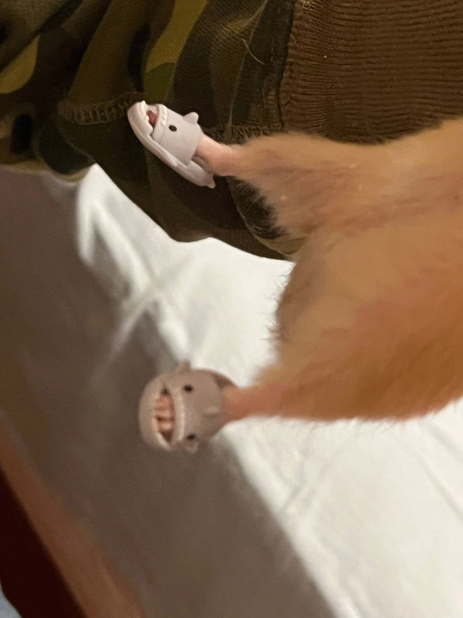 3 Pairs of Shoes Very, Very Funny, Wearing Slippers, Can Make a ...