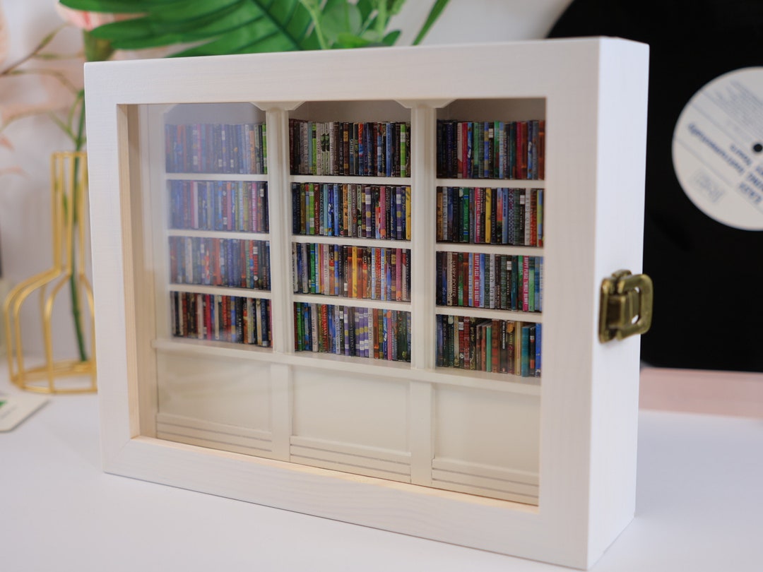Elegant White Anxiety Bookcase | Personalized Study Decoration | Mini ...