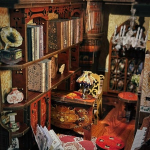 Magic Book House 3D Bookshelf, Assembled DIY, DIY Magical Bookends, 3D ...