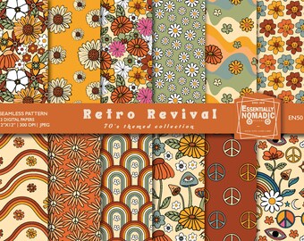 Floral Digital Paper | Etsy