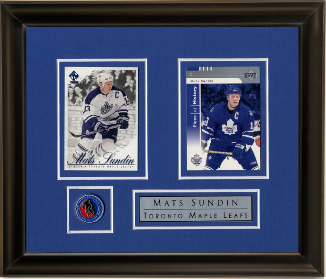 Mats Sundin Toronto Maple Leafs 2 Card Framed Set - Etsy