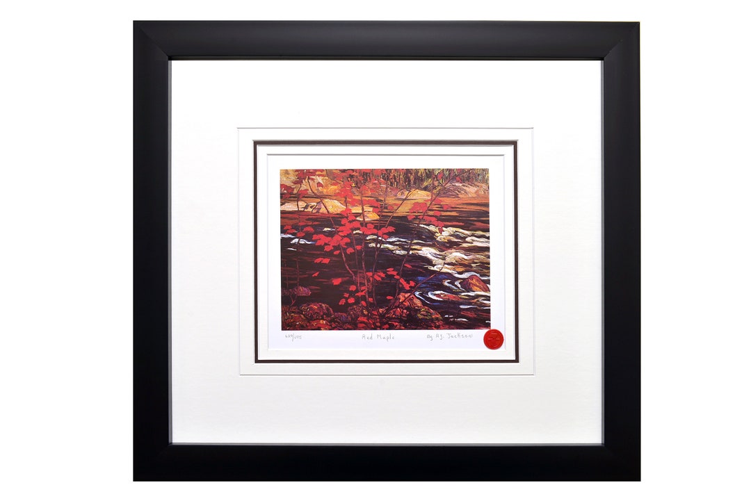Group of Seven A.Y Jackson red Maple Framed Limited Edition - Etsy