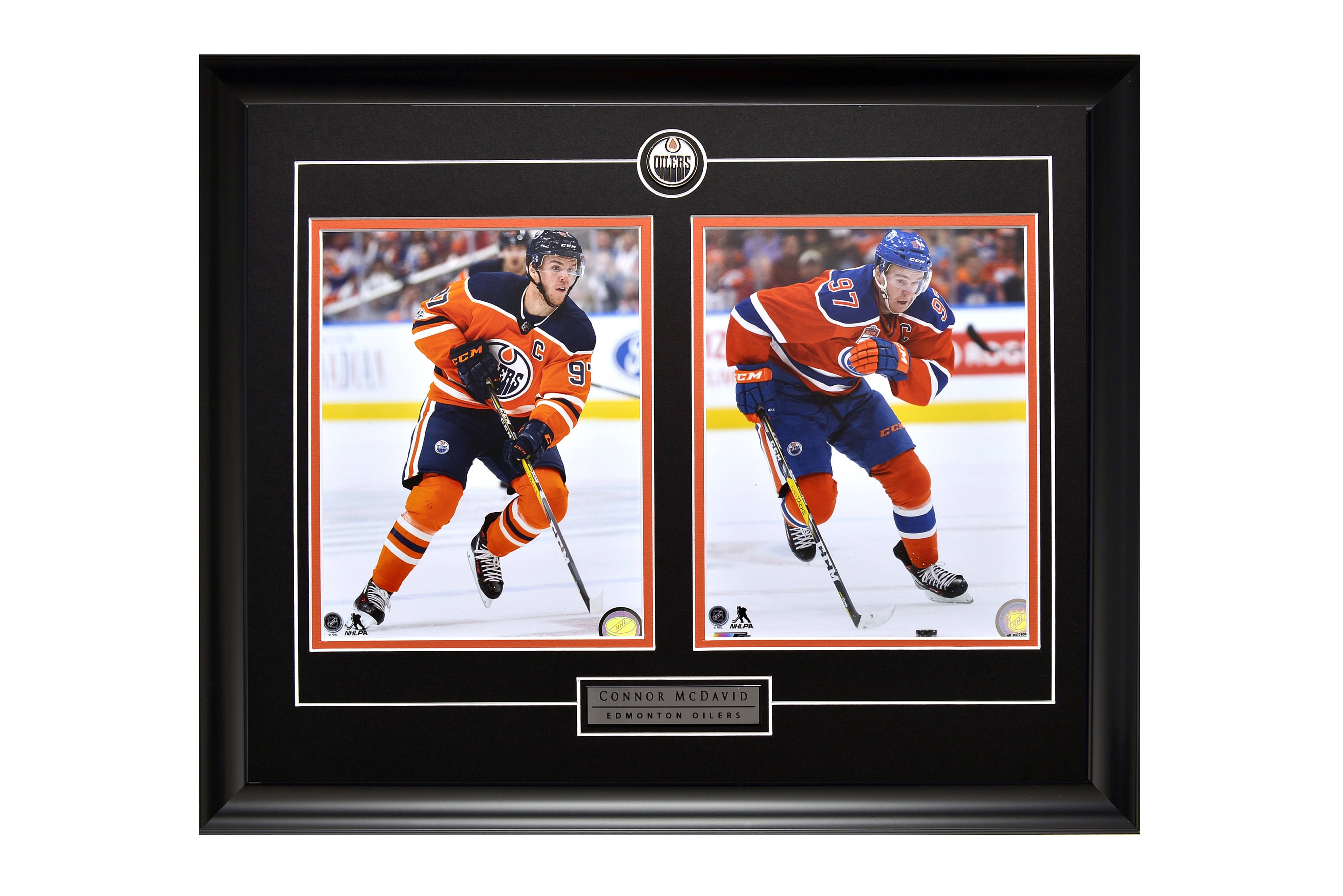 Edmonton Oilers Connor Mcdavid Action Shots Two Framed 8x10 - Etsy