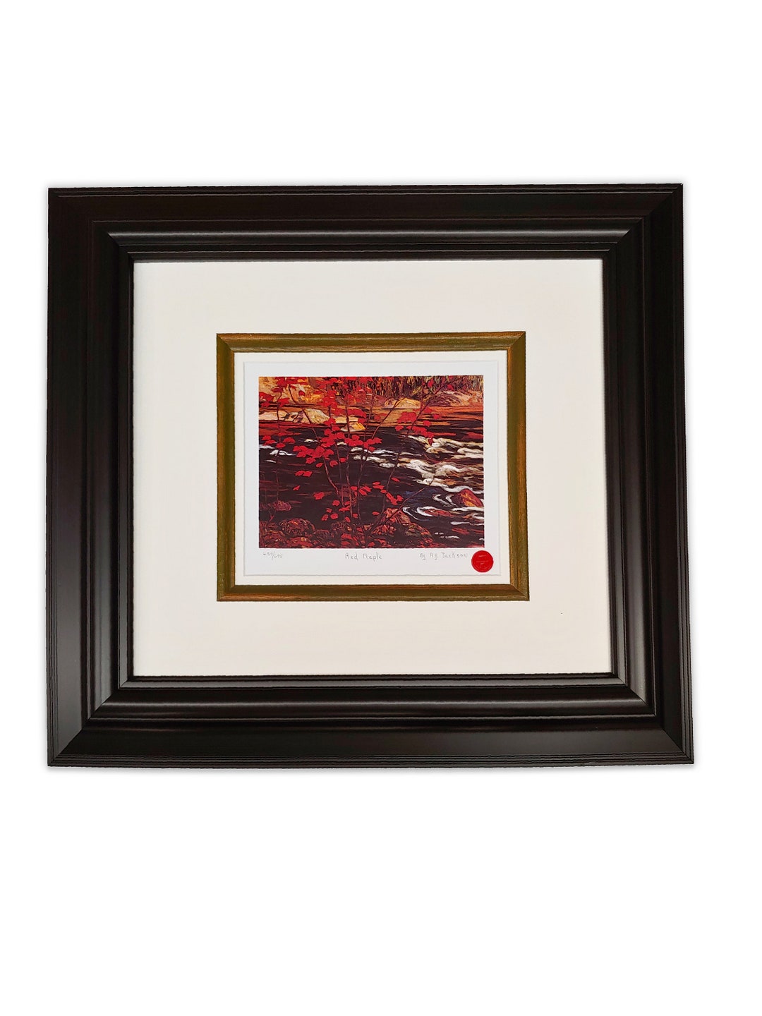 Group of Seven A.J Jackson red Maple 22x24 Framed Limited Edition - Etsy