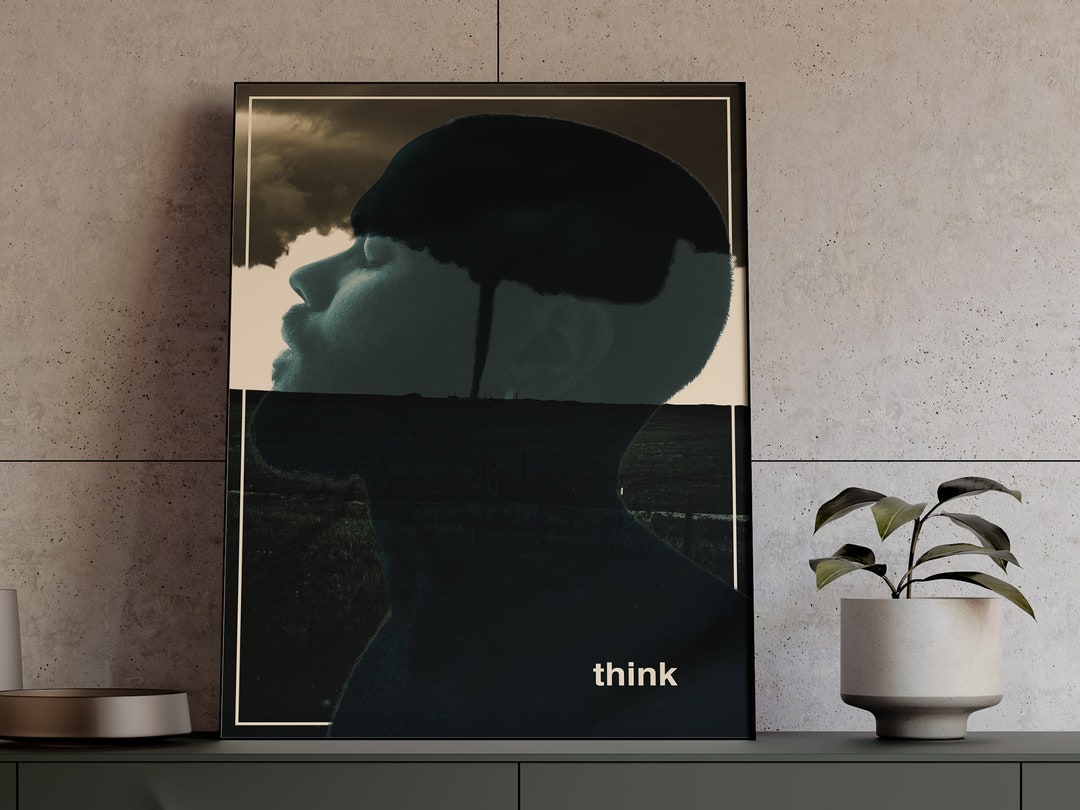 THINK I Minimalist Concept Art, Downloadable Print, Printable Modern ...