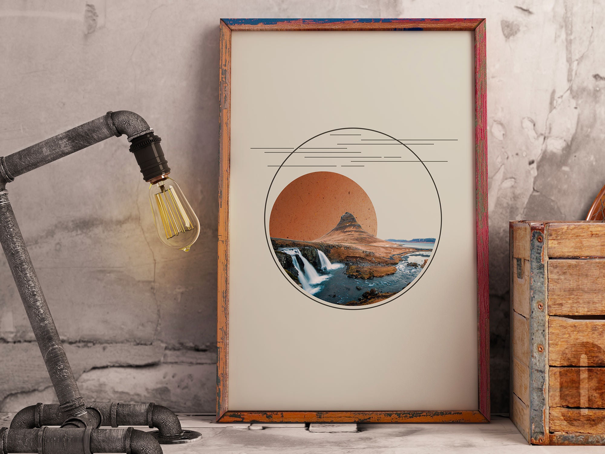 MOUNTAIN I Minimalist Concept Art, Downloadable Print, Printable Modern ...