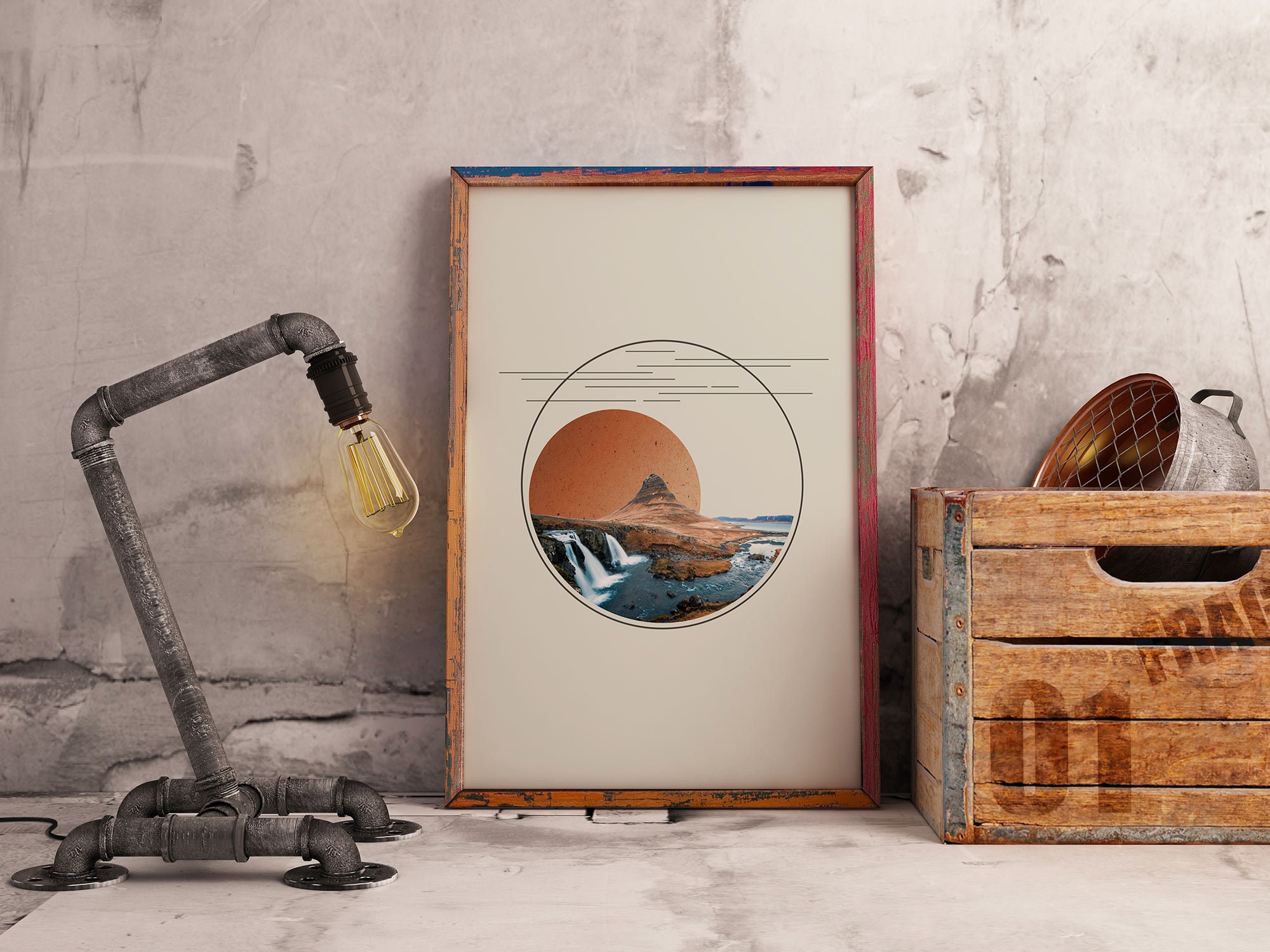 MOUNTAIN I Minimalist Concept Art, Downloadable Print, Printable Modern ...