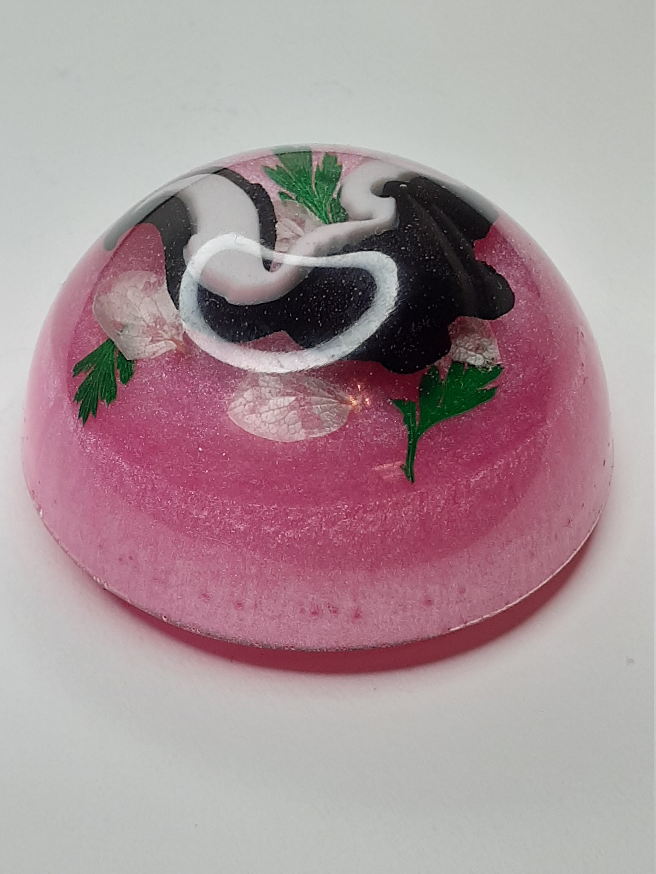 Handmade Resin Magnet, Skunk Magnet, Pink Resin Magnet With Skunk ...