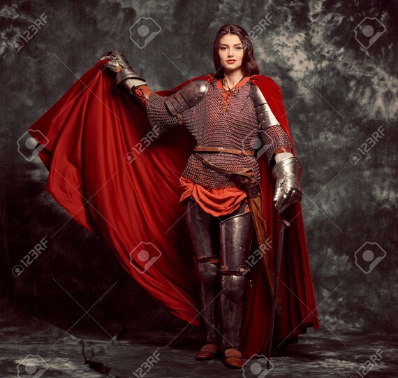 Female Medieval Upper Chain Mail Body Armour Set With Cloth - Etsy