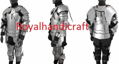 Medieval Upper Body Gothic Armor Breastplate Armor Suit 18 Gauge Steel ...