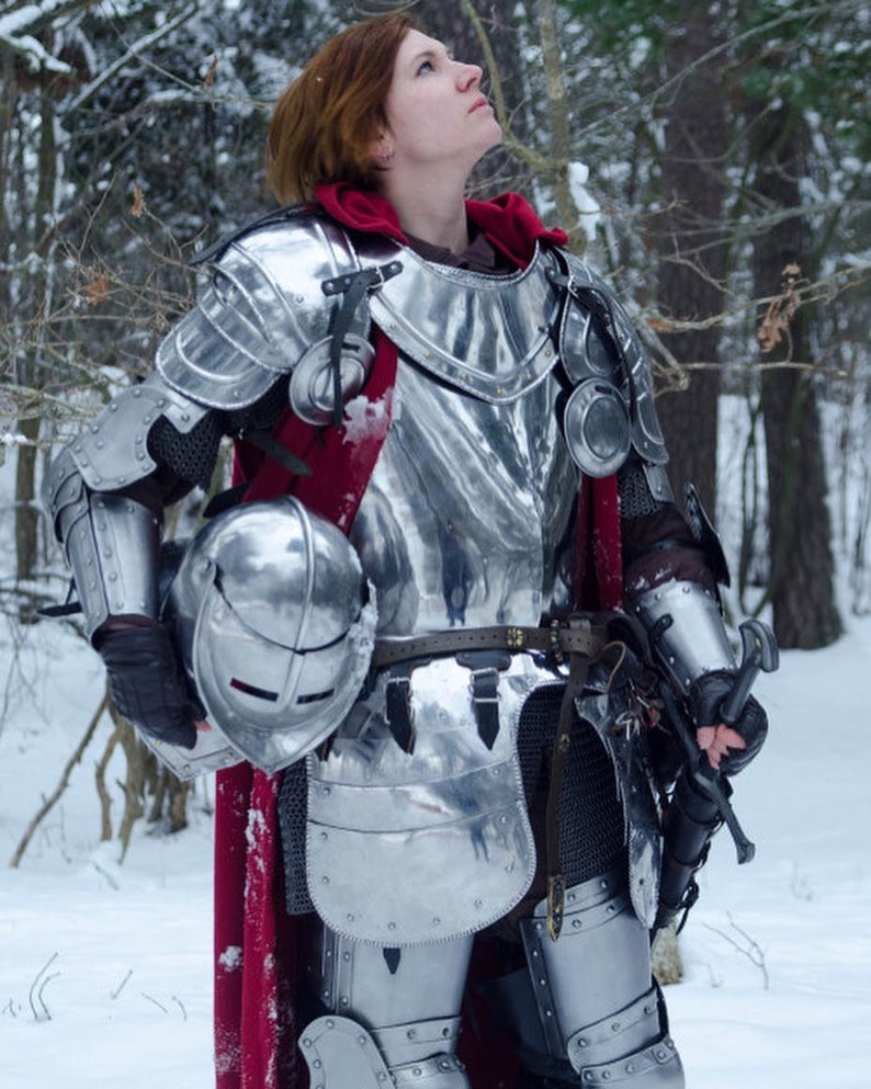 Medieval Woman Lady Armor With Armor Female Knight Warrior Girl Set