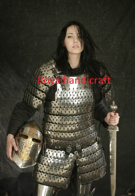Medieval Woman Lady Lamellar Armor With Armor, Knight, Warrior Girl Set ...