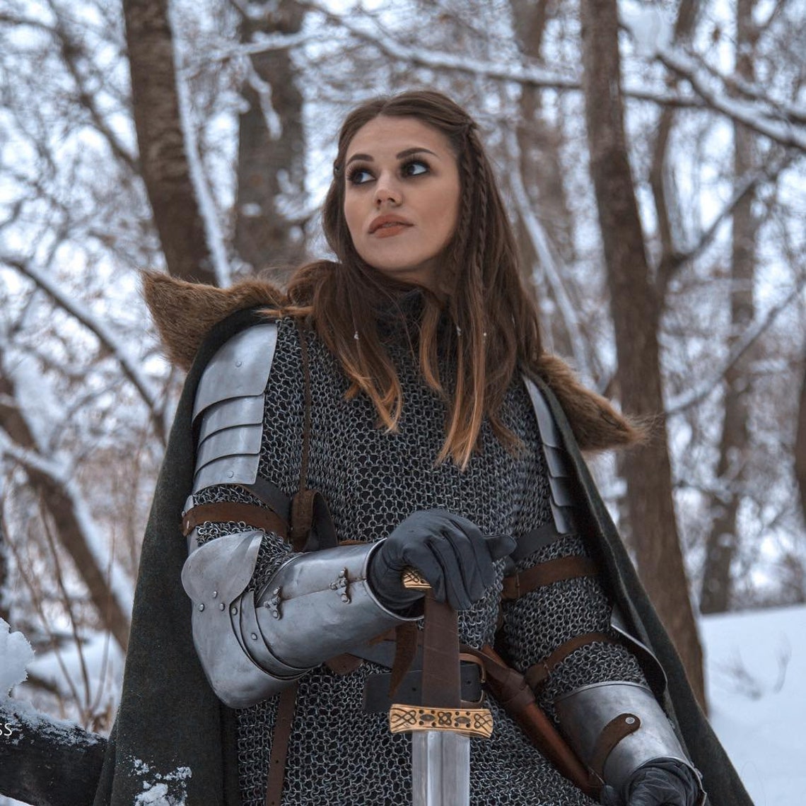 Mediveal Woman Lady Armor With Completefemale Armor, Female Knight Set ...