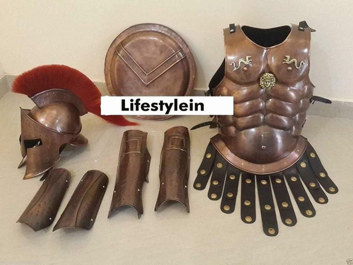 300 Medieval King Roman Spartan Helmet With Muscle Jacket War - Etsy