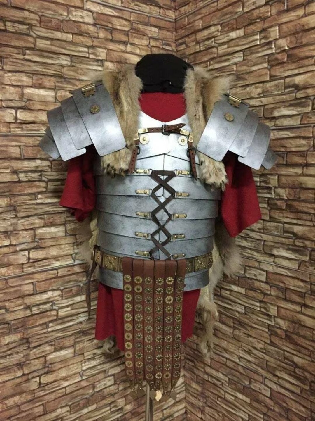 Solid Medieval Roman Centurion Legionary Soldier Costume Rome Officer ...