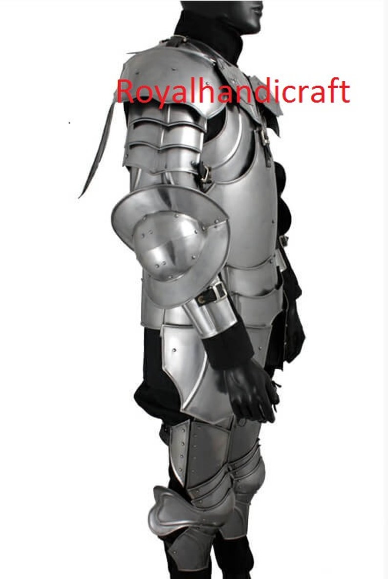 Medieval Upper Body Gothic Armor Breastplate Armor Suit 18 Gauge Steel ...