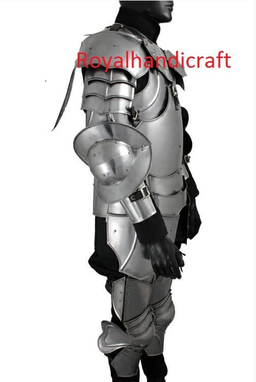 Medieval Upper Body Gothic Armor Breastplate Armor Suit 18 Gauge Steel ...