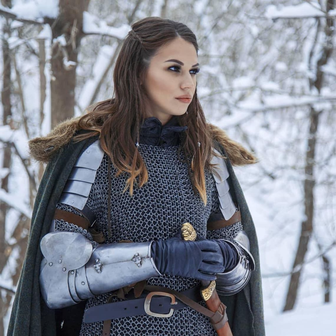 Mediveal Woman Lady Armor With Completefemale Armor, Female Knight Set ...
