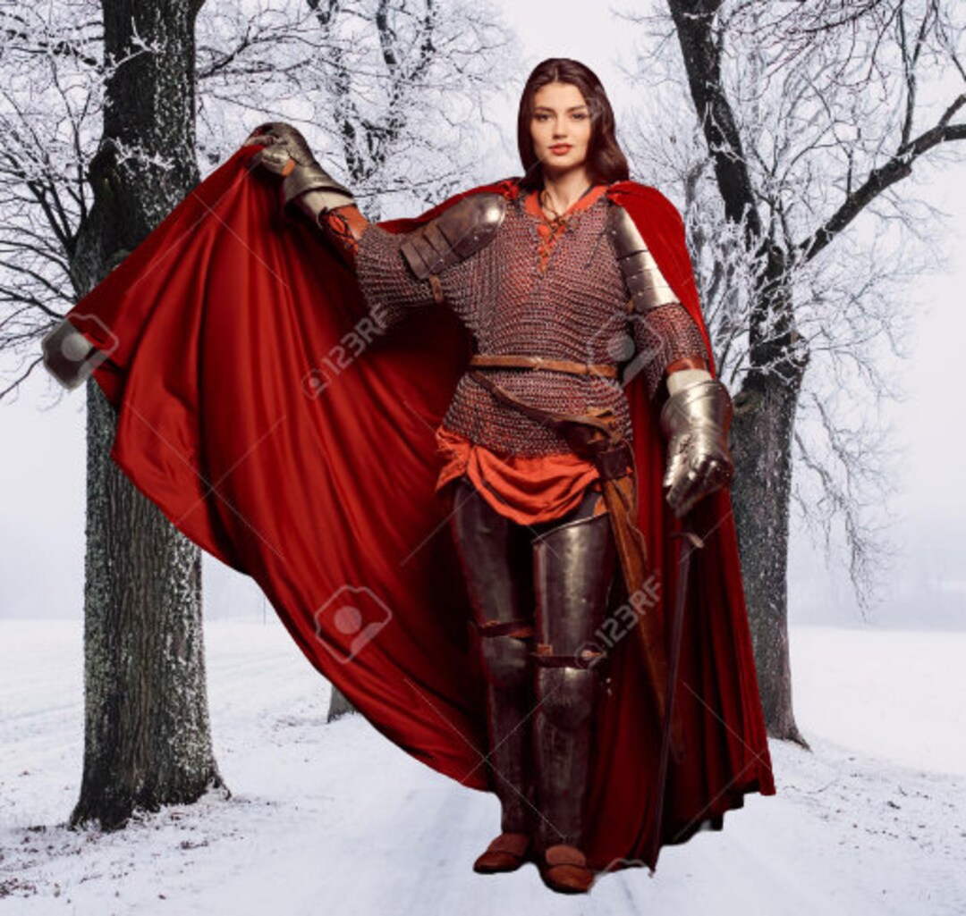 Female Medieval Upper Chain Mail Body Armour Set With Cloth - Etsy