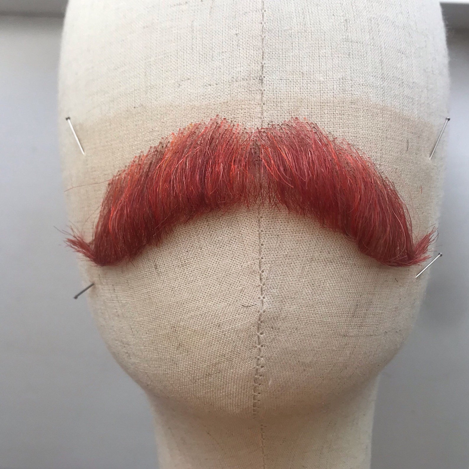 Big red mustache / fake mustache / false facial hair | Etsy