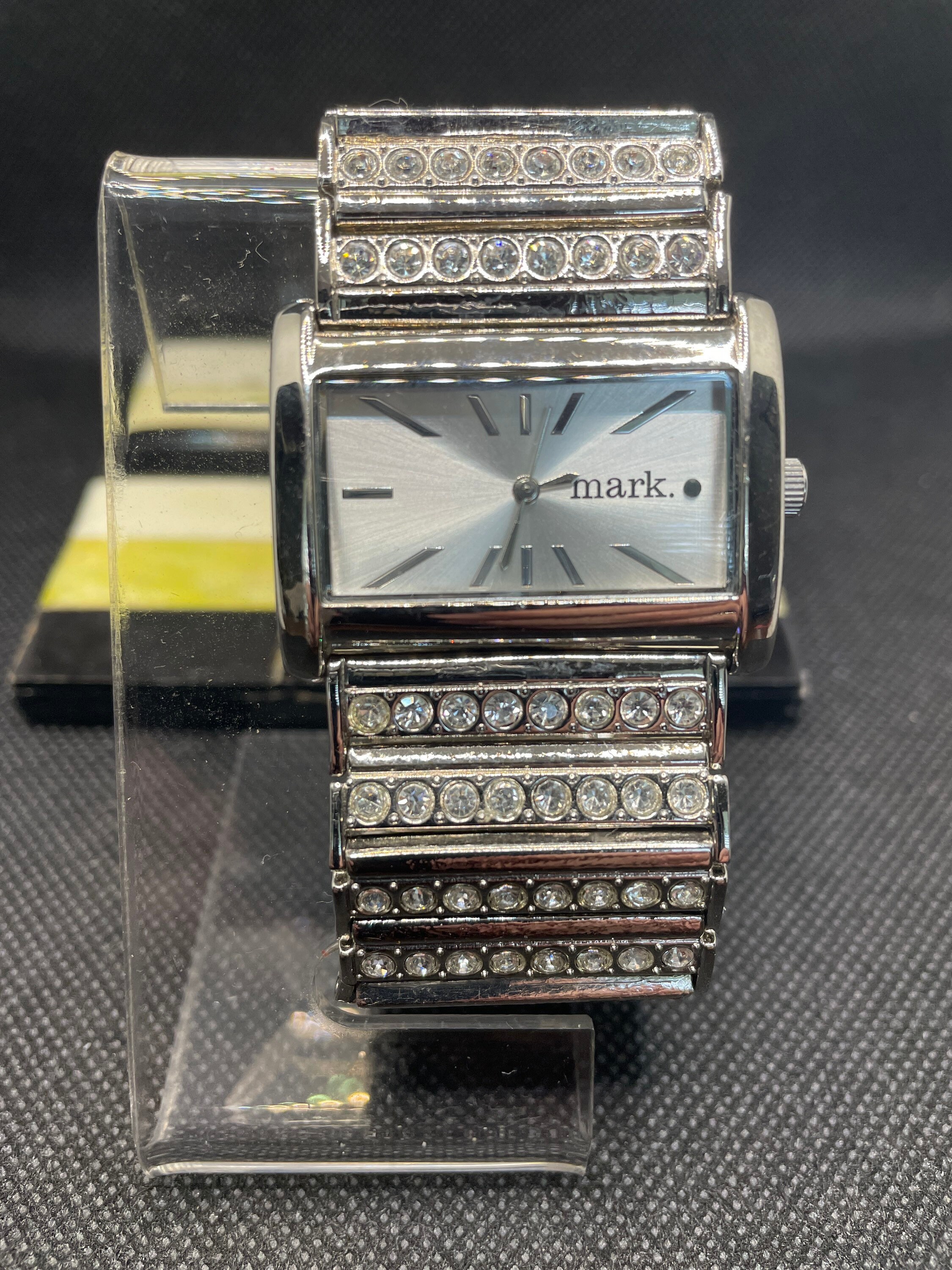 Vintage Mark Beautiful Silver Tone Rhinestone ladies watch. | Etsy