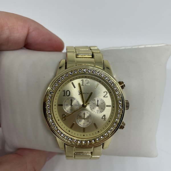 Geneva Rhinestone Watch - Etsy