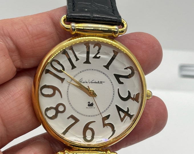 Gloria Vanderbilt Beveled Crystal Ladies Watch - Etsy