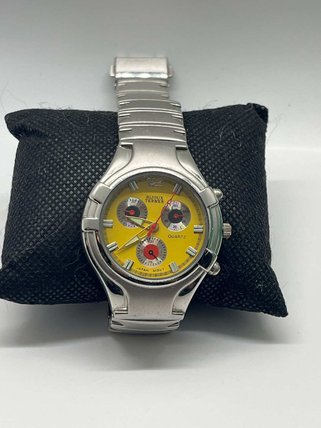 Vintage Bijoux Turner Men’s Yellow Face Watch - Etsy