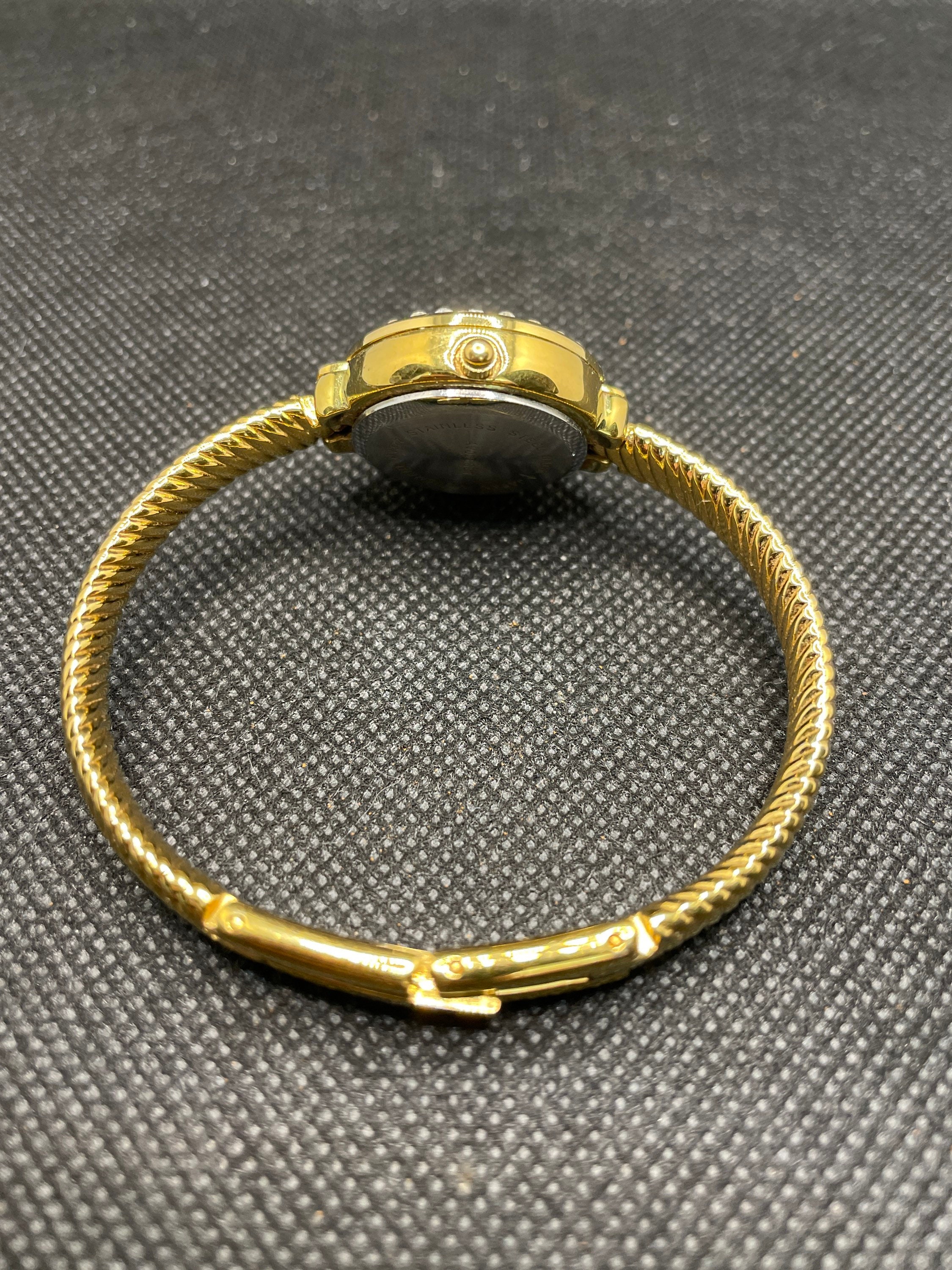 Vintage Gold Tone Ladies Bangle Watch. - Etsy