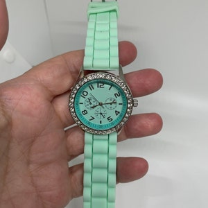 Vintage Darice Lime Green Watch - Etsy