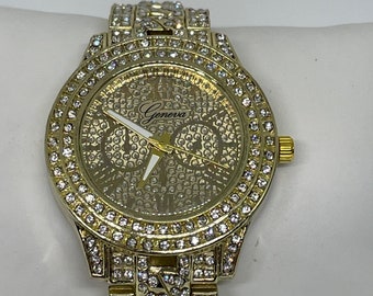 Geneva Rhinestone Watch | Etsy