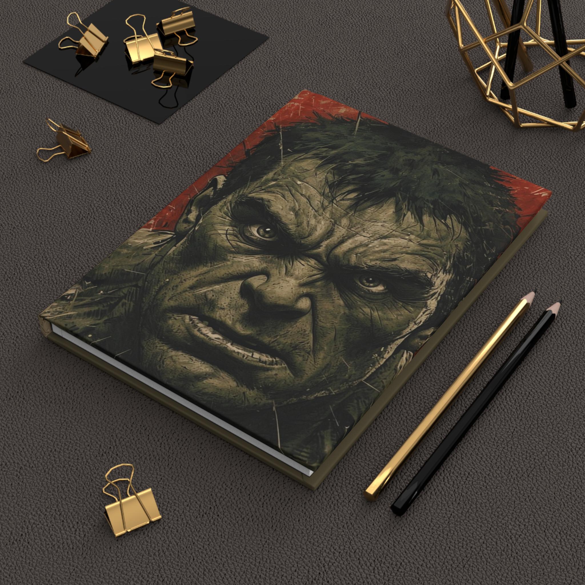 Hulk-inspired Hardcover Journal, Superhero Notebook, Gift for Fans ...