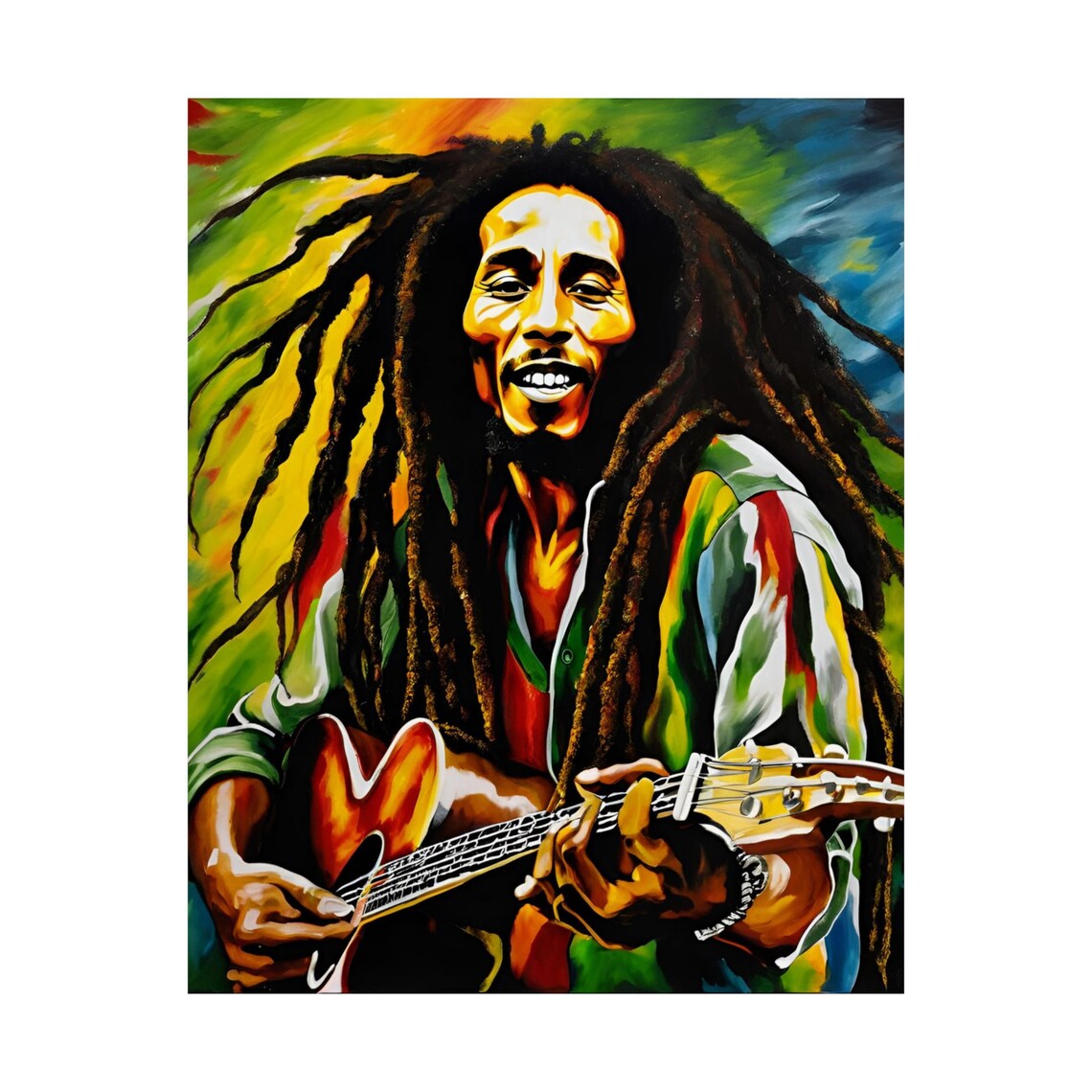 Bob MARLEY Fan Art Matte Vertical Poster - Etsy