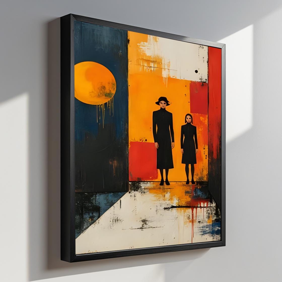 Ai-generated Horrific Fashion Runway Art Print: Abstract Silhouette ...