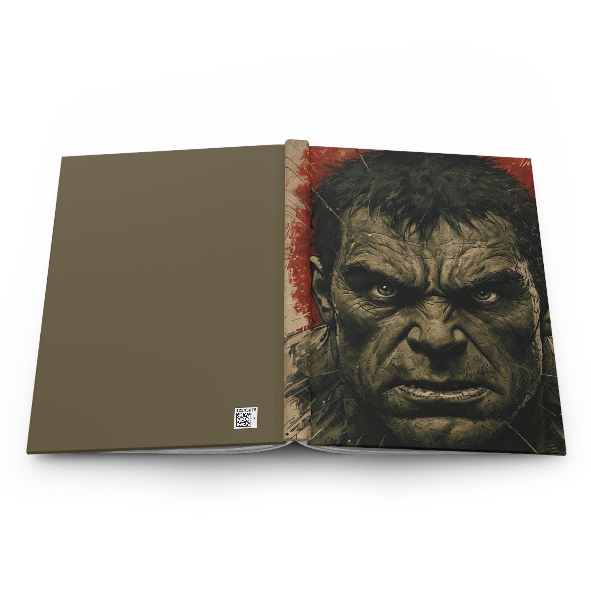 Hulk-inspired Hardcover Journal, Superhero Notebook, Gift for Fans ...