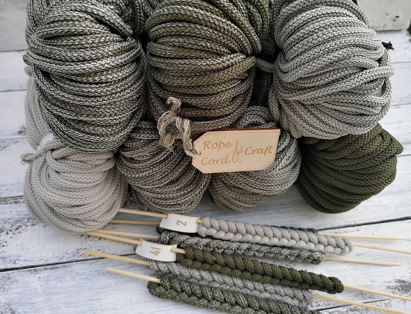 Macrame cord 350m nylon rope macrame yarn 6mm ombre style | Etsy